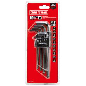 Craftsman 10 Piece Ball End Hex Key Set SAE CMHT26030 Blain s Farm Fleet
