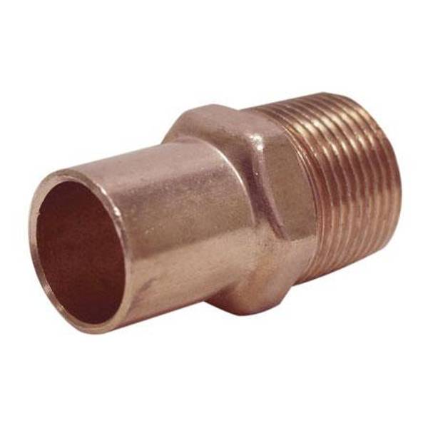 JMF Copper Male Adapter, 3/4" - 2510112129802 | Blain's Farm & Fleet