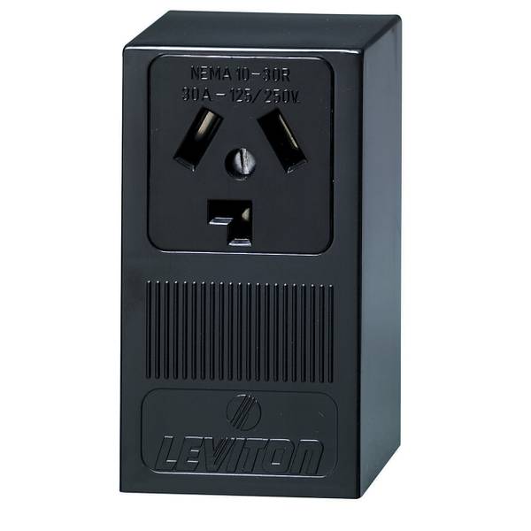 Leviton Black Surface Mount Dryer Outlet - R20-05054-P00 | Blain's Farm ...