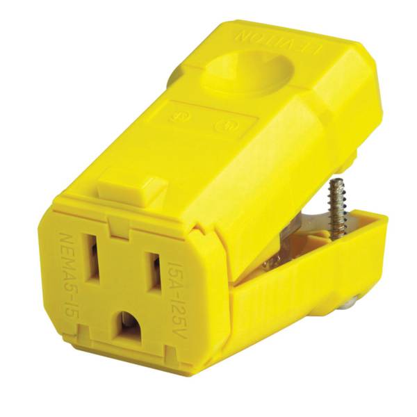 Leviton Python Industrial Grade High Visibility Yellow Connector - 021 ...