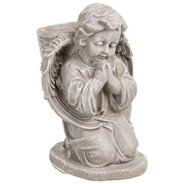 Continental Studios 14" Stone Angel with Basket - 16876 | Blain's Farm ...