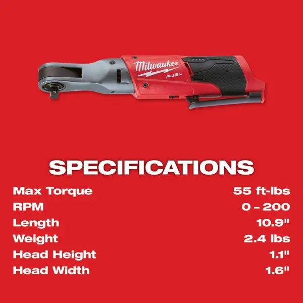 Milwaukee M12 FUEL 3 8 Ratchet 2557 20 Blain s Farm Fleet