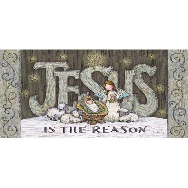 LPG Greetings 14-Count Long Style Glitter Jesus is the Reason Christmas ...