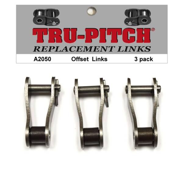 Daido 3-Pack #2050 A -Type Double Pitch Roller Chain Offset Links ...