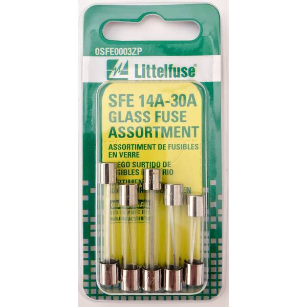 Littelfuse SFE 14A-30A Glass Fuse Assortment - 0SFE0003ZP | Blain's ...