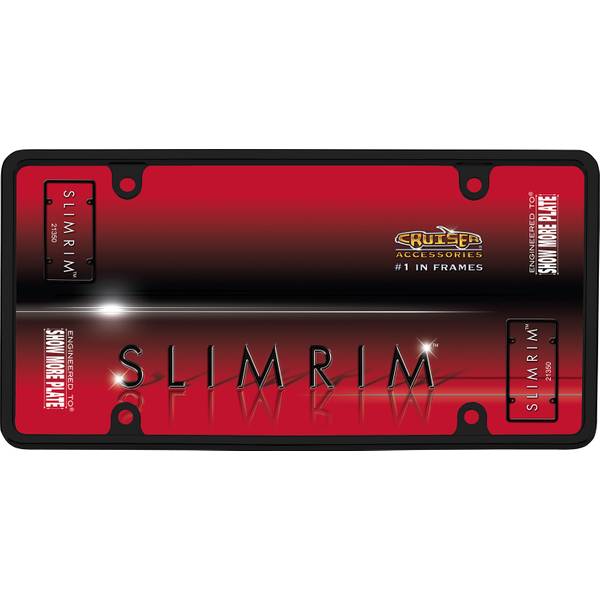 Cruiser Accessories Slim Rim Black License Plate Frame - 21350 | Blain ...