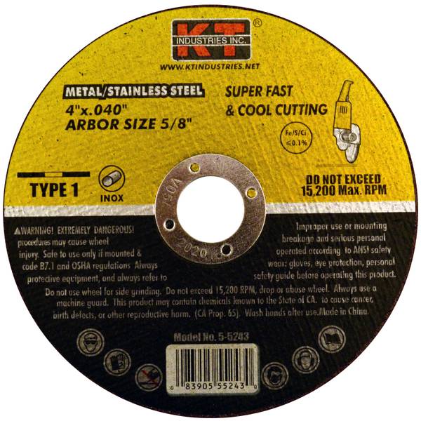 K-T Industries 4" Metal/Stainless Steel Quick Cut - 5-5243 | Blain's ...