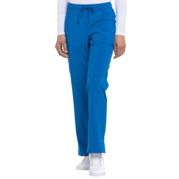 Dickies Women's Mid Rise Straight Leg Drawstring Scrub Pants, Royal ...