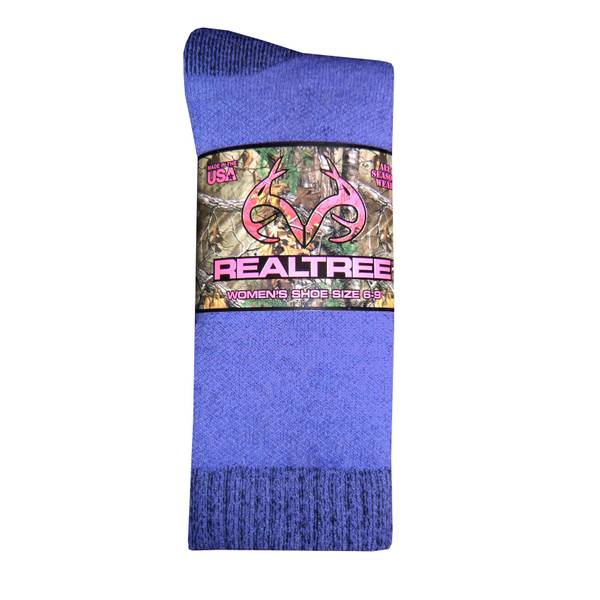 Realtree Women's Merino Wool Blend Socks, Purple, N/A - 72350P | Blain ...