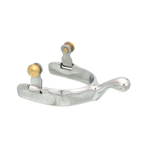 Tough-1 Women's Kelly Silver 3/4" Band Star Humane Cutting Spurs - 78 ...