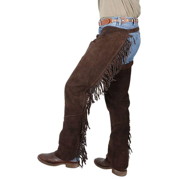 Tough-1 Western Fringed Chaps-Brown, Small - 63-88-7-101 | Blain's Farm ...