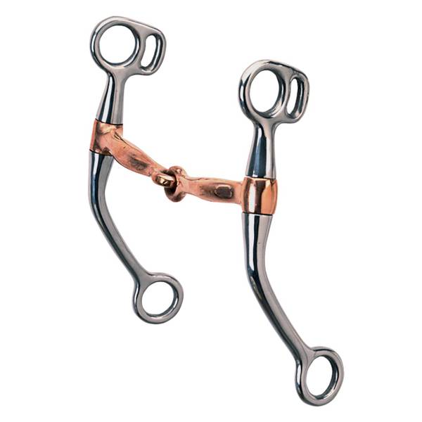Weaver Leather Tom Thumb Snaffle Bit, 5" Copper Mouth, Stainless Steel ...