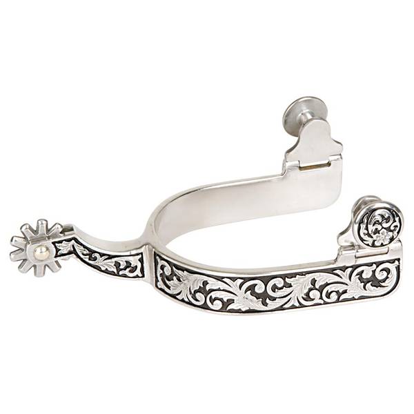 Weaver Leather Ladies' Spurs with Engraving and Black Paint - 25-7900 ...