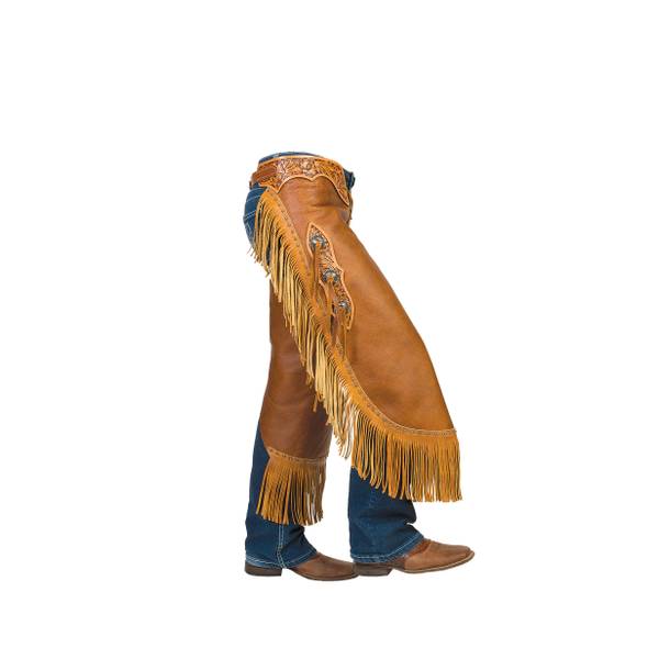 Weaver Leather Pull-Up Fashion Chinks with Floral Yoke Set - 65-3298-MD ...