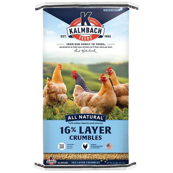 Kalmbach Feeds 50 lb 16% All Natural Layer Crumble - 1116CR | Blain's ...