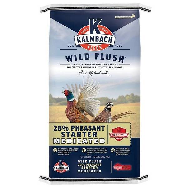Kalmbach Feeds 50 lb Wild Flush Starter Medicated Crumble Feed - 751AMP ...