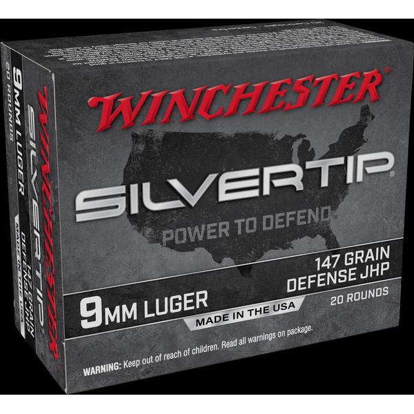 Winchester 9mm Luger 147 gr Silvertip Hollow Point - W9MMST2 | Blain's ...