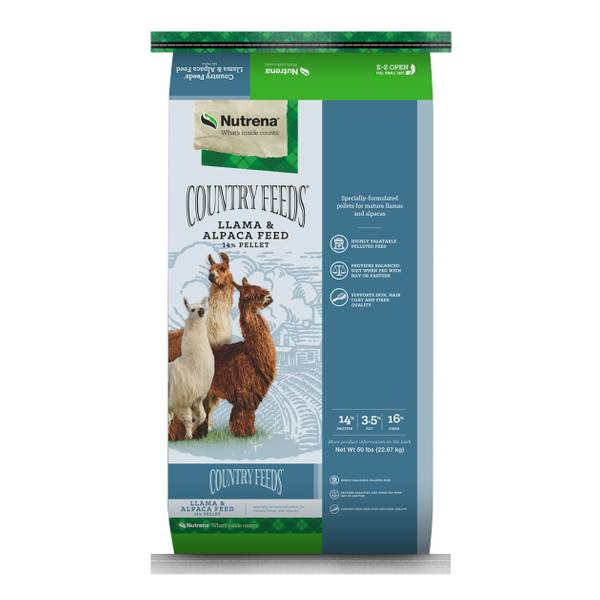 Nutrena Country Feeds 50 lb Llama/Alpaca 14% Pellets - 95198 | Blain's ...