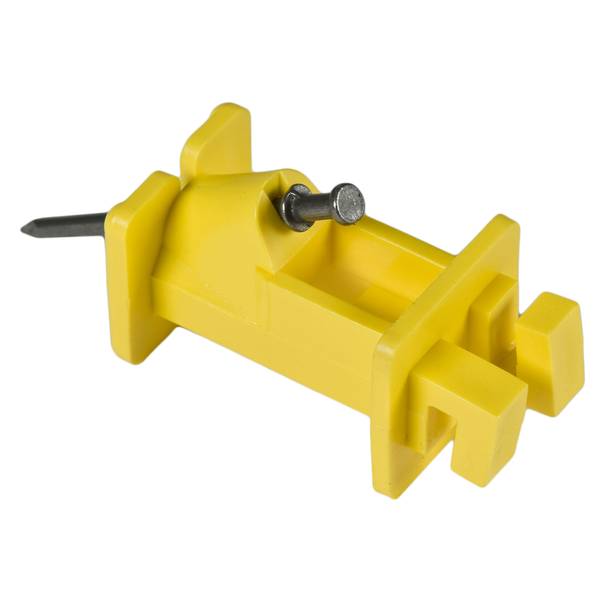 Zareba 25-Pack Yellow Slant Nail Insulators - IWNY-Z | Blain's Farm & Fleet