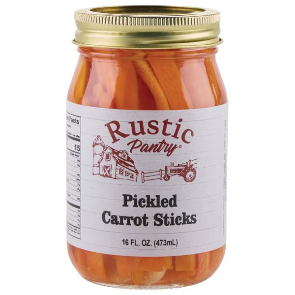 Rustic Pantry 16 oz Pickled Carrot Sticks - 10135 | Blain's Farm & Fleet