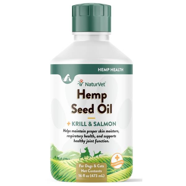NaturVet 16 oz Krill and Salmon Hemp Seed Oil - 289 | Blain's Farm & Fleet