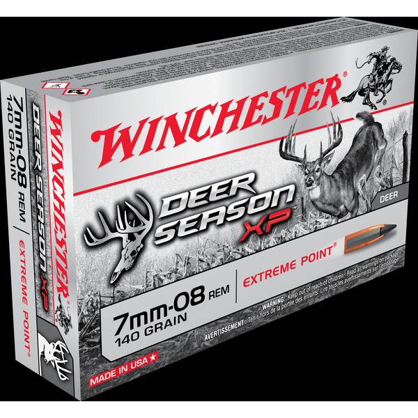 Winchester Deer Season 7mm-08 Remington 140gr Ammo - X708DS | Blain's ...