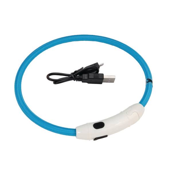Coastal Pet 24" USB Light-Up Neck Ring - 45401 BLU24 | Blain's Farm & Fleet
