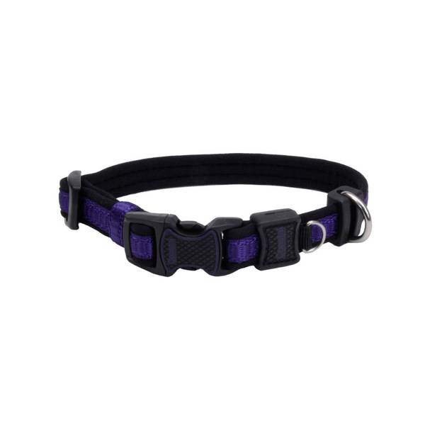Coastal Pet Inspire-Adjustable Solid Color Dog Collar, Purple, 14-20 ...