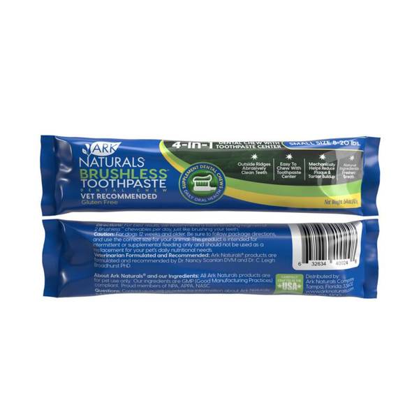 Ark Naturals Single Small Brushless Toothpaste Dental Chew - 544-116-15 ...