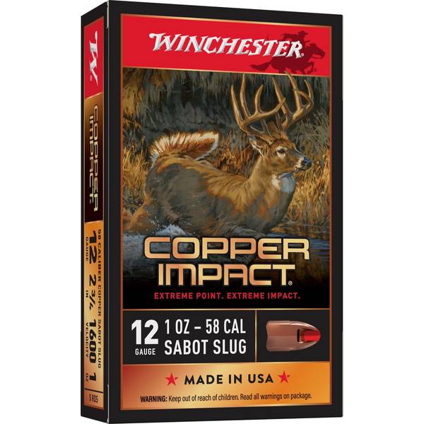 Winchester 12 ga 2-3/4" XP Copper Impact Sabot Slug - X12CLF | Blain's ...