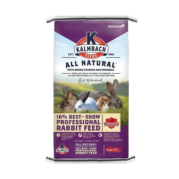 Kalmbach Feeds 50 lb 16% Best-in-Show Rabbit Feed - 801 | Blain's Farm ...