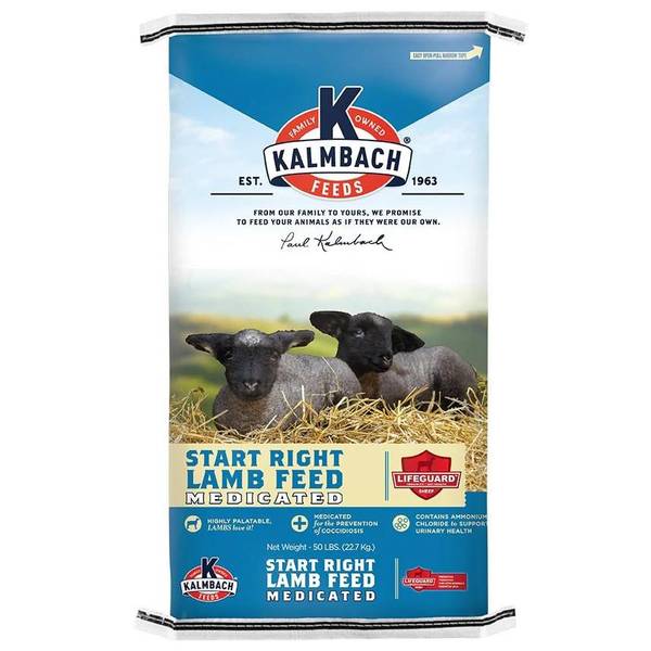Kalmbach Feeds 50 lb Start Right Medicated Lamb Feed - 618LCDX | Blain ...