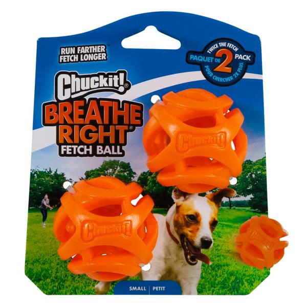 Chuckit! 2-Pack Small Breathe Right Fetch Ball - CHW31931 | Blain's ...