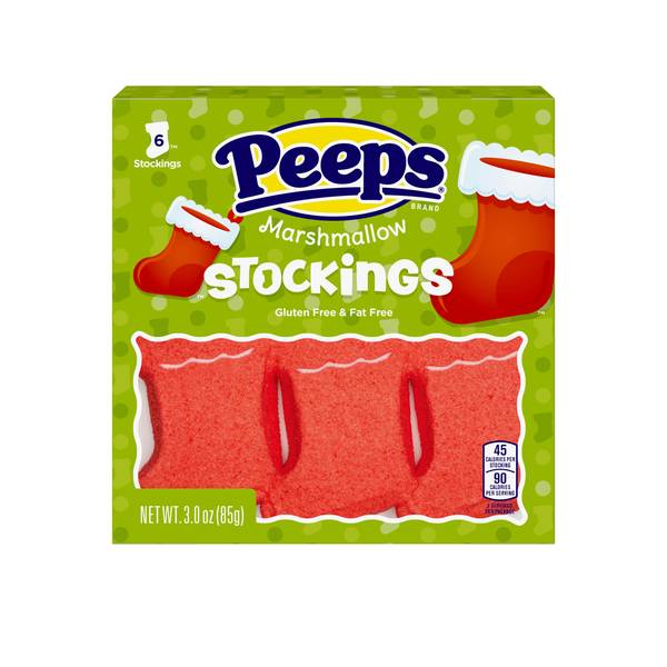 UPC 070970576096 - Peeps Marshmallow Stockings 3oz 6ct | upcitemdb.com