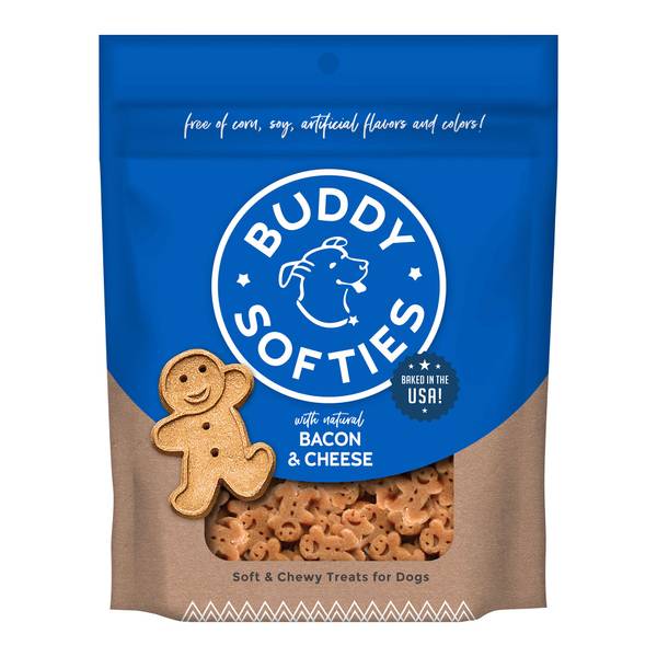 Buddy Biscuits 6 oz Softies Soft & Chewy Treats with Bacon & Cheese ...