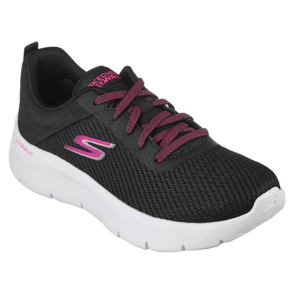 Skechers Women s Go Walk Flex Bungee Slip Ons Black Pink 9 124952 Skechers Women s Go Walk Flex Bungee Slip Ons Black Pink 9 124952