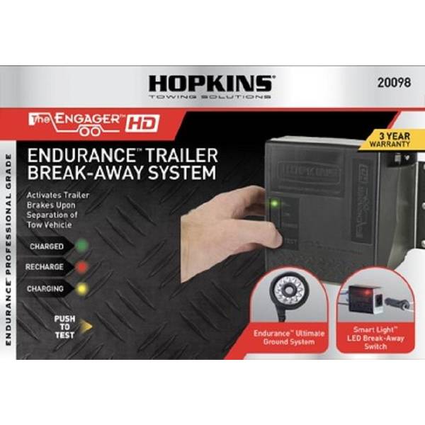Hopkins Towing Solutions Endurance Engager LED Test Break-Away Kit ...