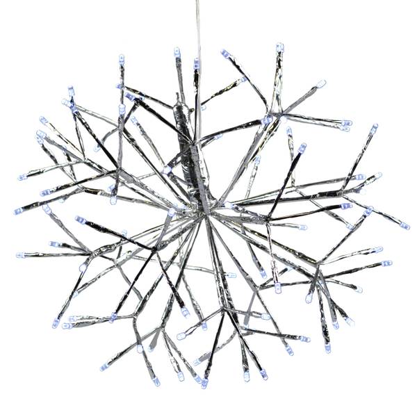 Holiday Bright Lights LED Twinkling Sphere, Silver, 16" - 23-10029 ...