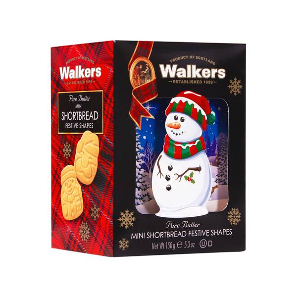 Walkers 5.3oz Festive Shapes Mini Shortbread - 01053 | Blain's Farm & Fleet