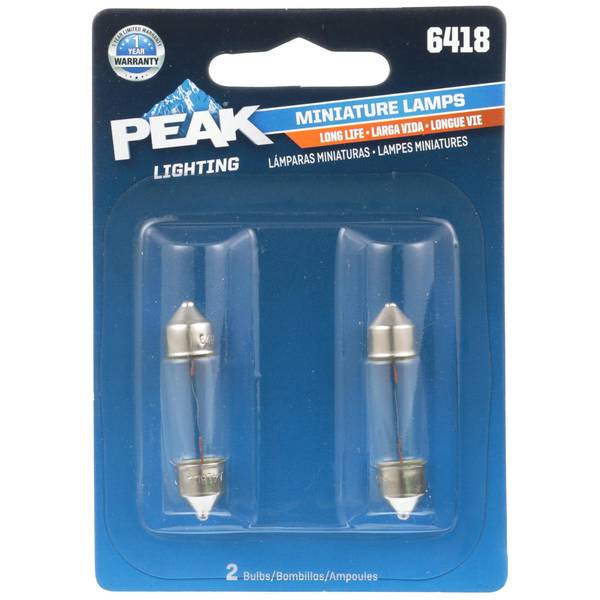 Peak 2-Pack 6418 Long Life Bulbs - 6418LL-BPP | Blain's Farm & Fleet