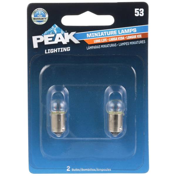 Peak 2-Pack 53 Long Life Bulbs - 53LL-BPP | Blain's Farm & Fleet