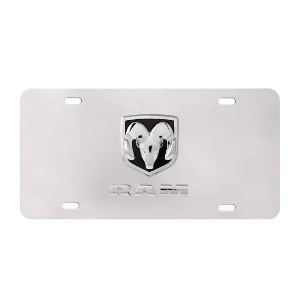 Dodge Stainless Steel Official 3D License Plate - LP-031B | Blain's ...