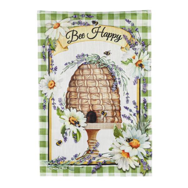 Evergreen Enterprises Happy Bee Hive Garden Stripe Flag - 14T10764 ...