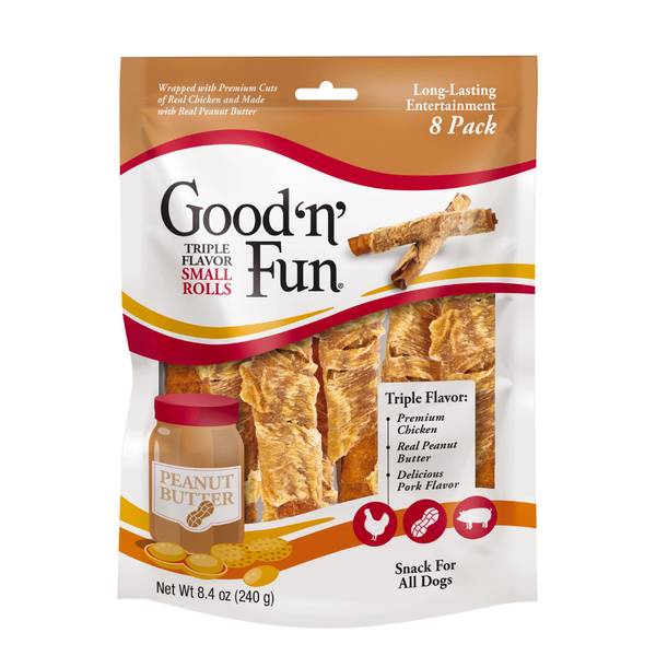 Good 'n' Fun 8-Count Triple Flavor Peanut Butter Rolls - P-94520 ...