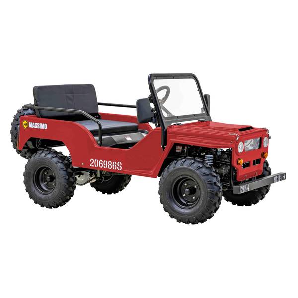 Massimo Motor Sports 125cc Mini Military Vehicle, Red - Y540125713 ...