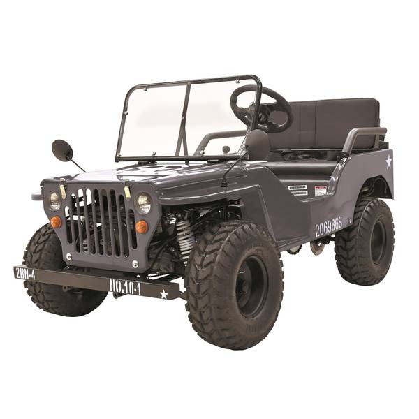 Massimo Motor Sports 125cc Mini Military Vehicle, Grey - Y540125721 ...