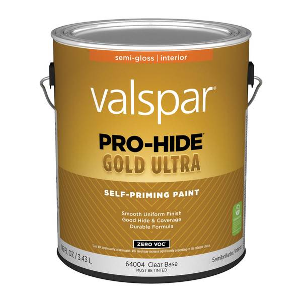 Valspar 1 Gallon Clear Base Semi-Gloss Pro-Hide Gold Ultra Interior ...