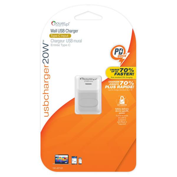 Power Up 20w USB-C Charger Wall Plug - 191-07121 | Blain's Farm & Fleet