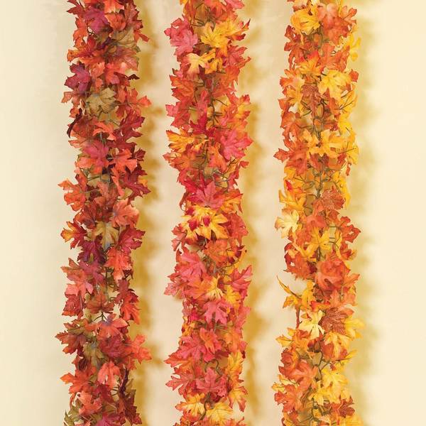Gerson 6' Maple Chain Garland Assortment - 1231060 | Blain's Farm & Fleet