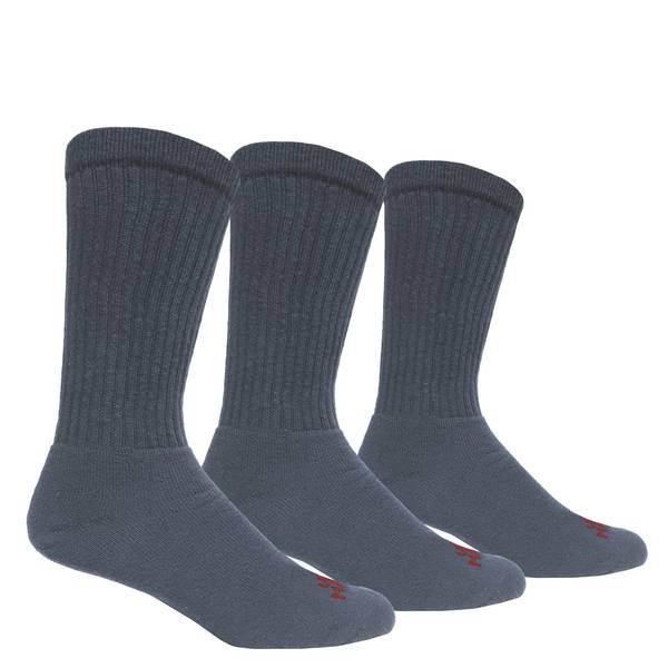 Work N' Sport Men's 3-Pack Work Welt Top Crew Socks, Grey, XL ...